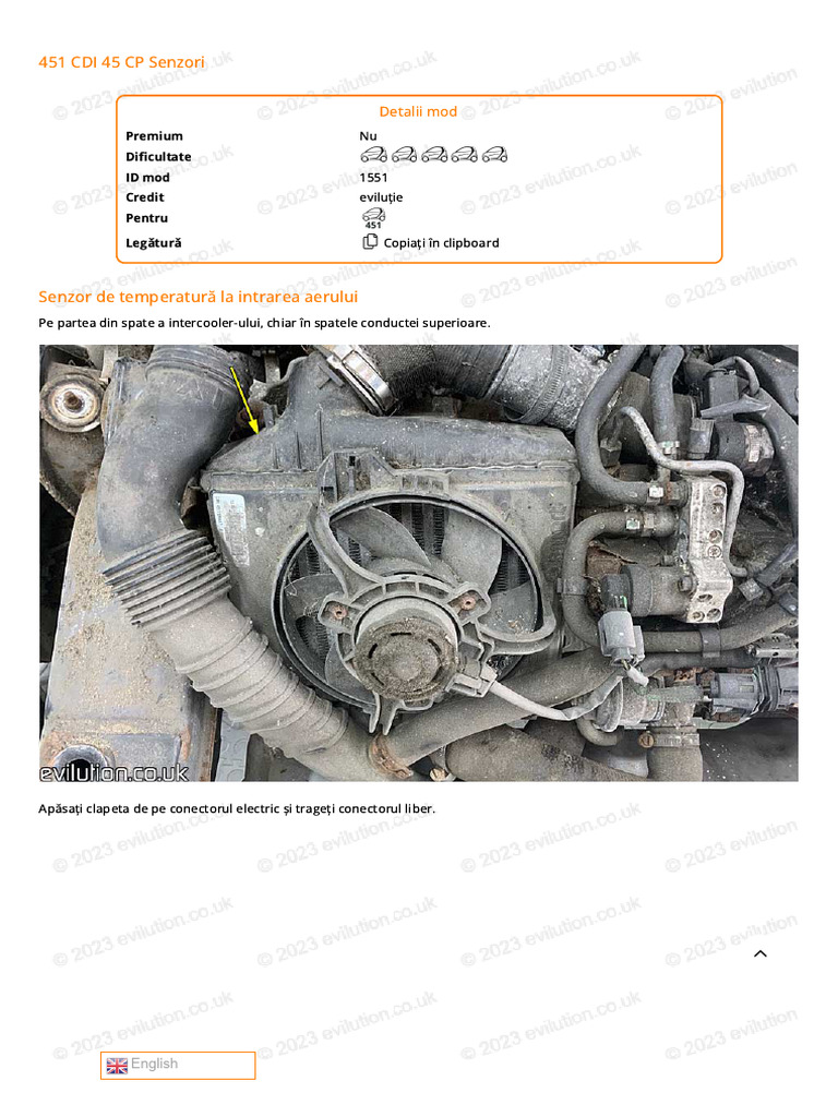 451 CDI 45bhp Senzori Motor | PDF