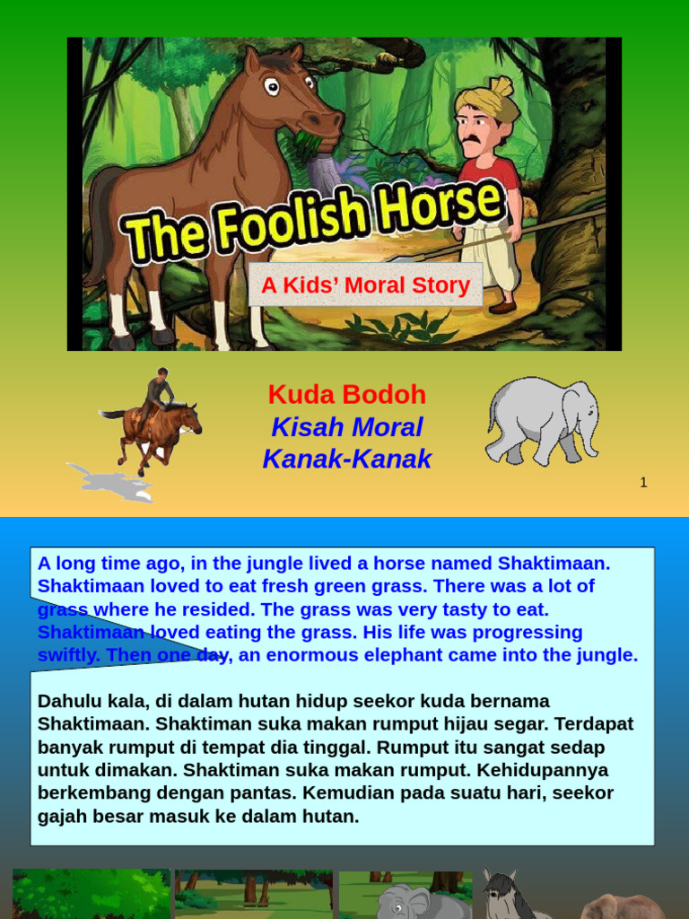The Foolish Horse: A Moral Tale | PDF