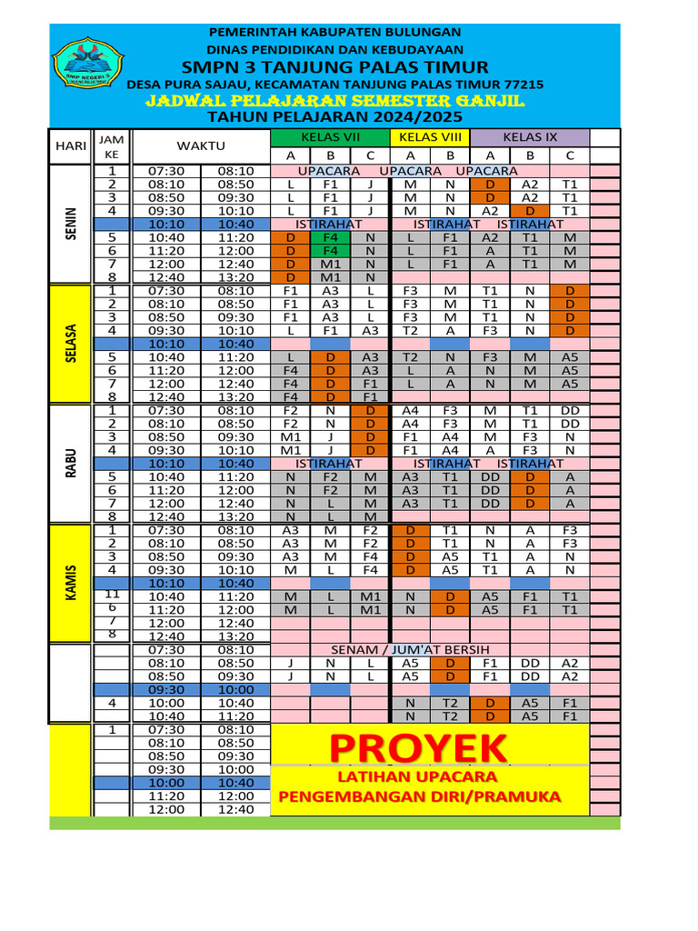 Jadwal 2024 | PDF