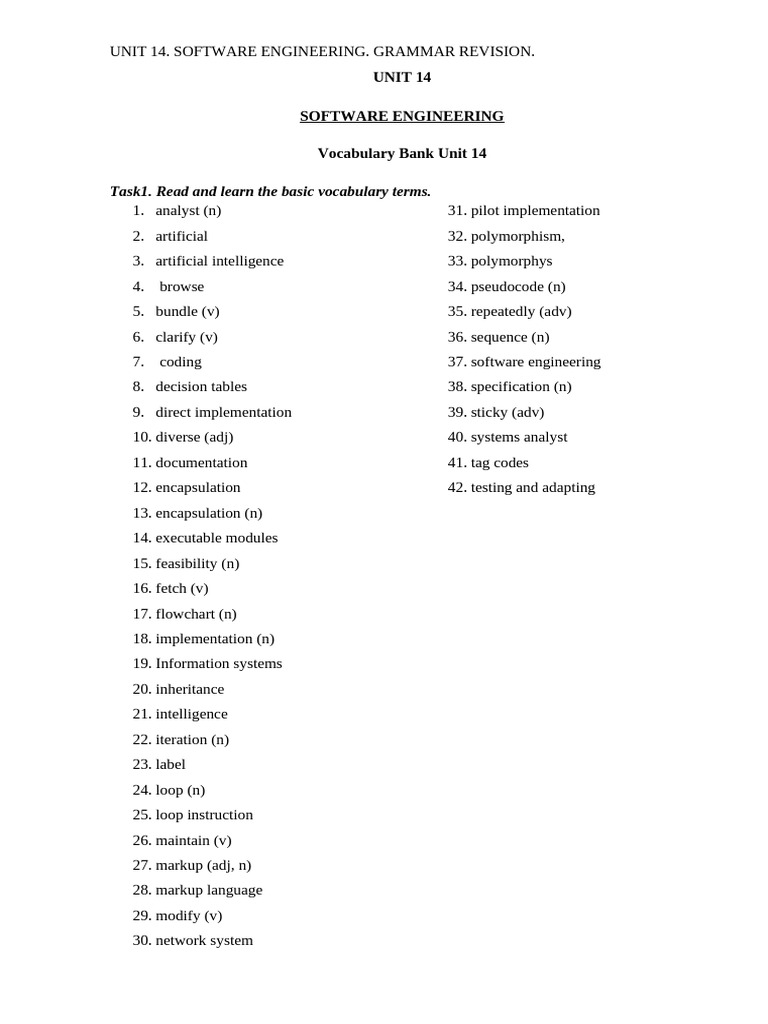 Unit 14 Text 14a+tasks | PDF