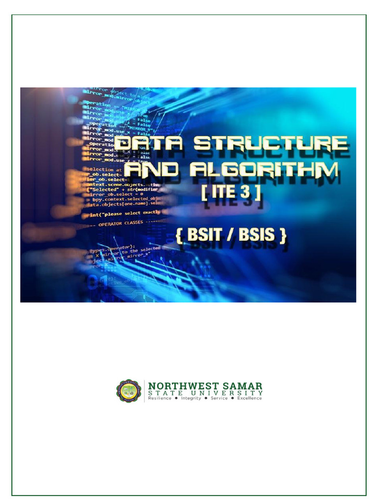Module 2 Part 1 ITE3 Arrays Data Structure and Algorithm 2.20 ... Module 2 Part 1 ITE3 Arrays Data Structure and Algorithm 2.20 ...