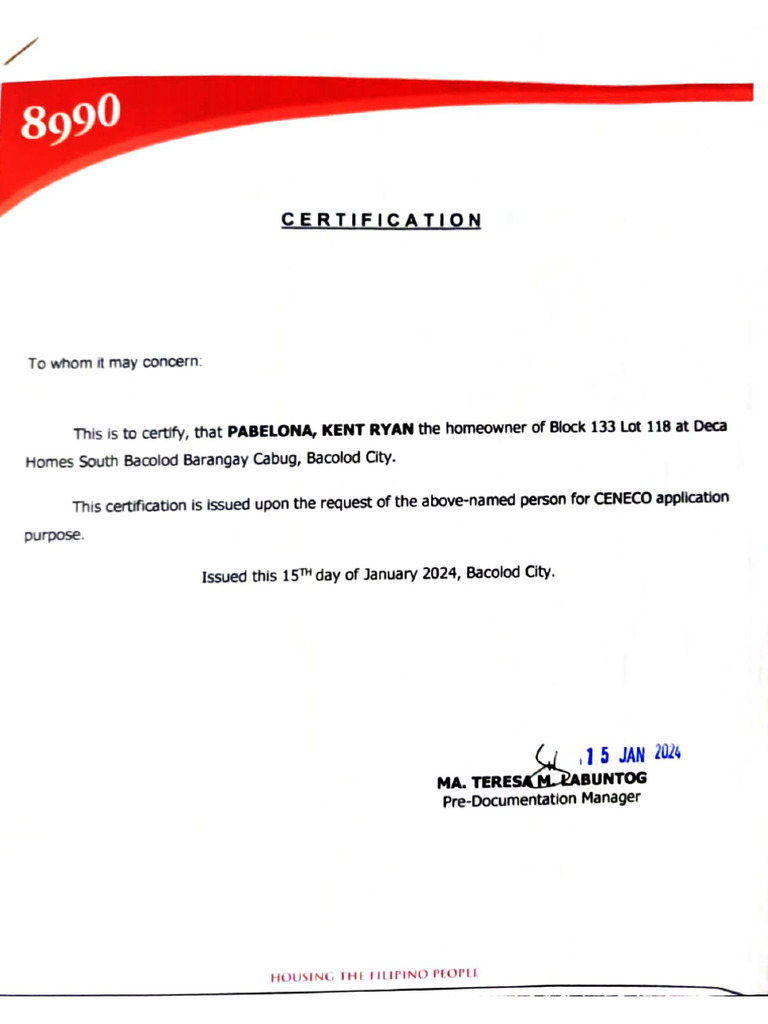 BP Requirements | PDF