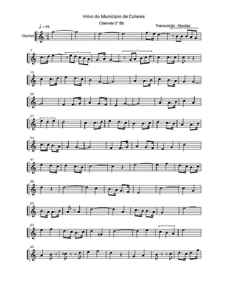 Hino de Colares 3° BB | PDF