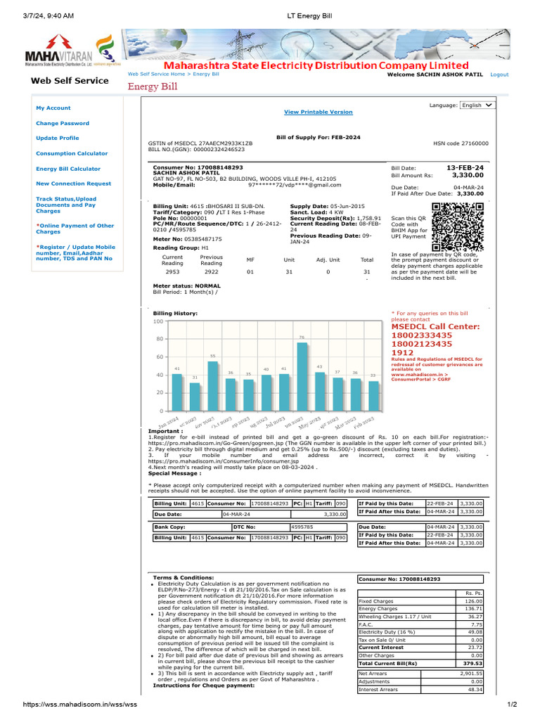 LT Energy Bill | PDF