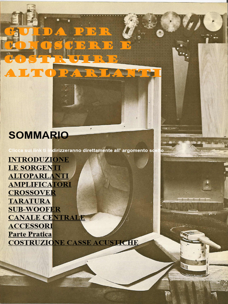 Manuale Per Costruire Casse Acustiche | PDF