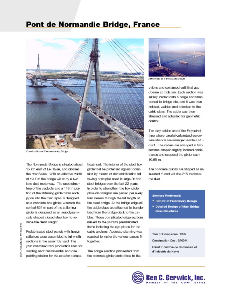01 063e Pont de Normandie | PDF | Art | Technology & Engineering