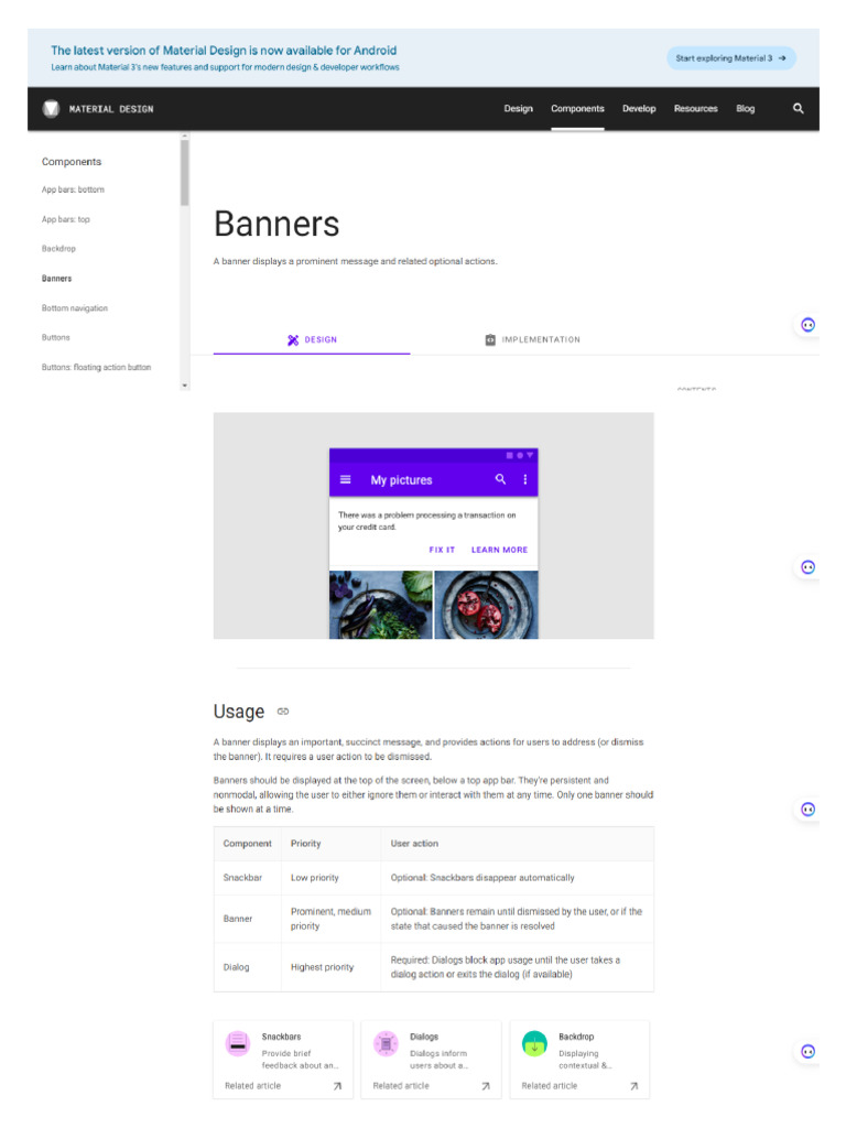 Components Banners | PDF