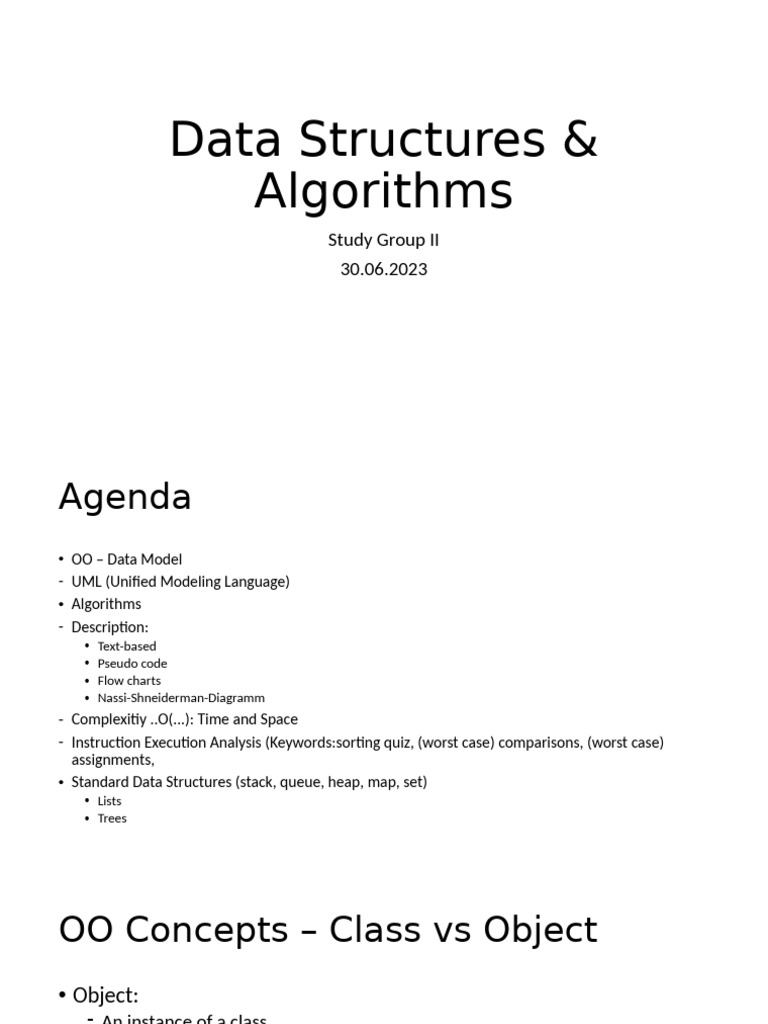 Data Structures & Algorithms | PDF