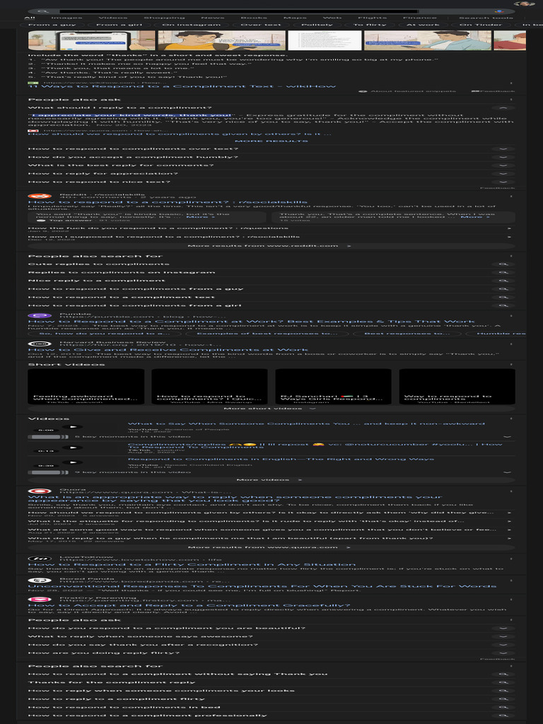 How To Respond To Compliments - Google Search | PDF