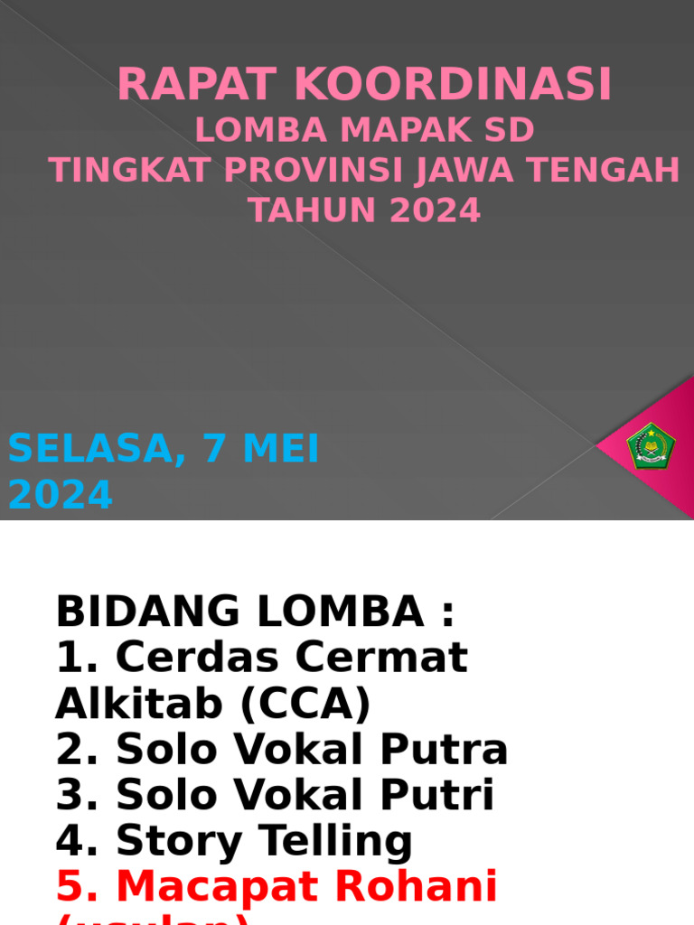 Lomba Mapak SD 2024 | PDF