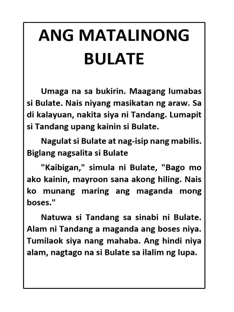 Tagalog Reading Pinalaki Sulat | PDF