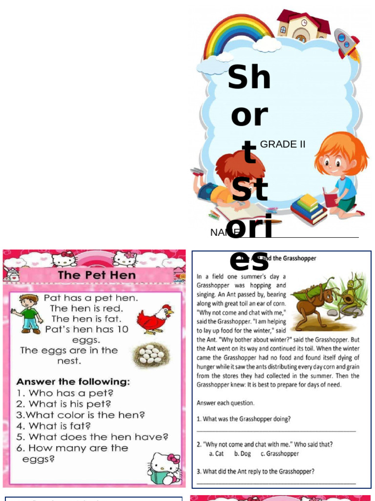 English Short Stories Booklet | PDF