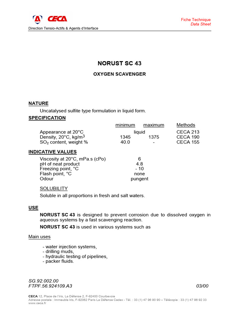 1norust SC43 A | PDF