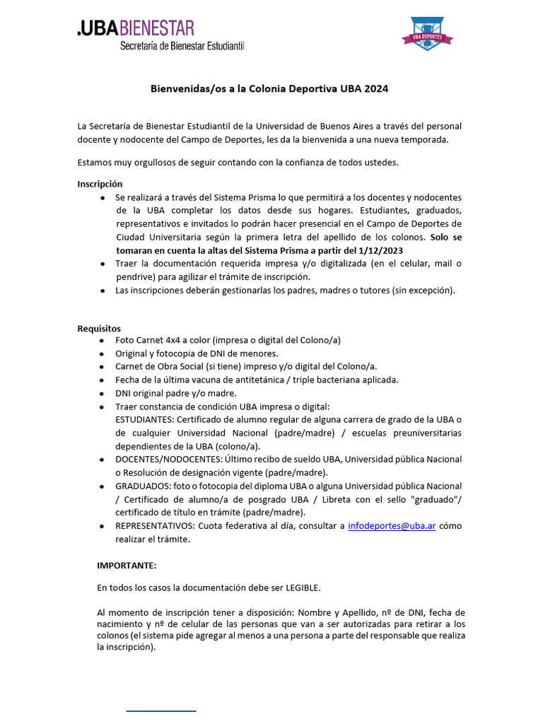 Colonia UBA 2024 | PDF