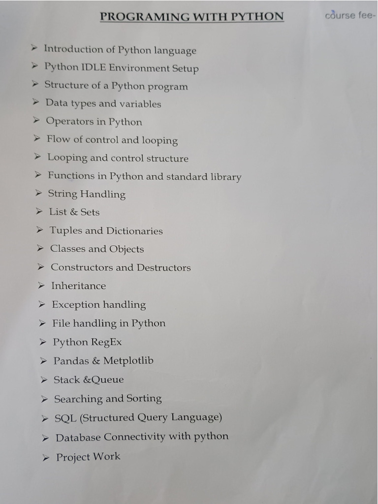 Python Core Pdf