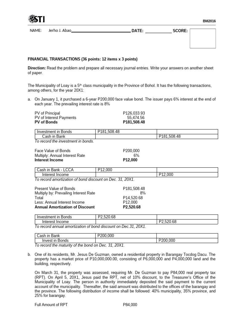 Abao 06 Task Performance 2 Gov | PDF Abao 06 Task Performance 2 Gov | PDF