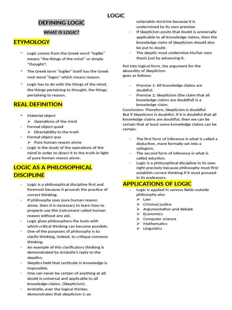 LOGIC | PDF
