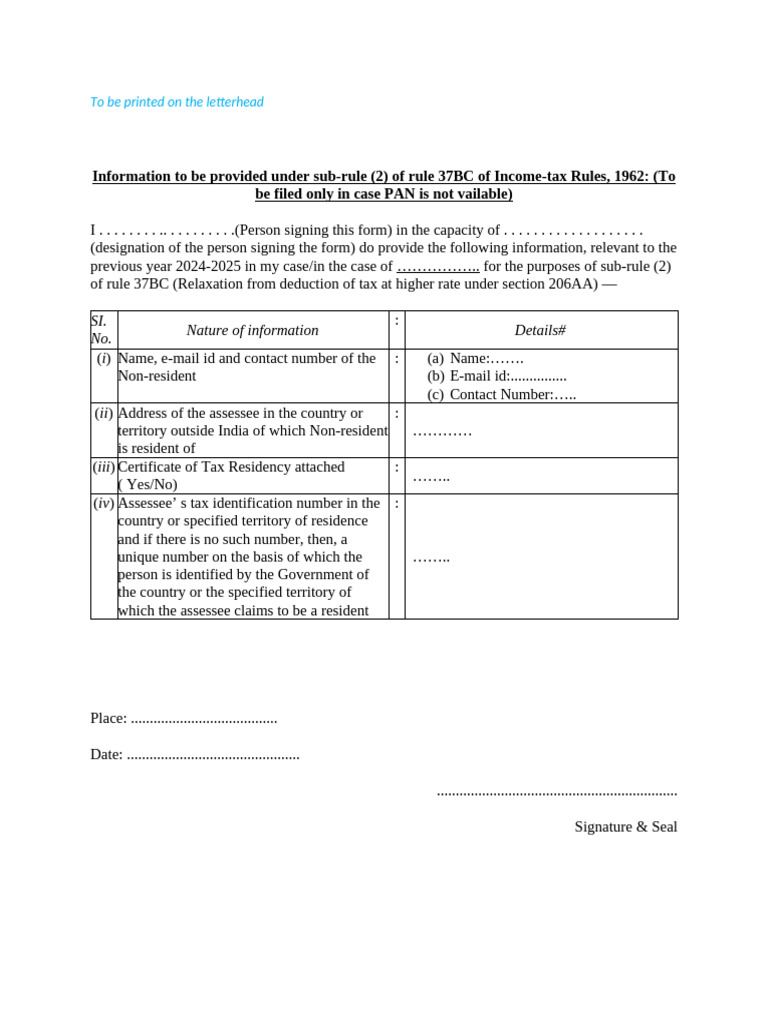 Rule 37BC - 2024-25 | PDF