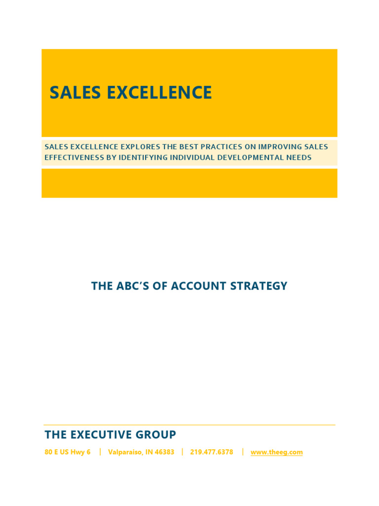 ABCs of Account Strategy | PDF