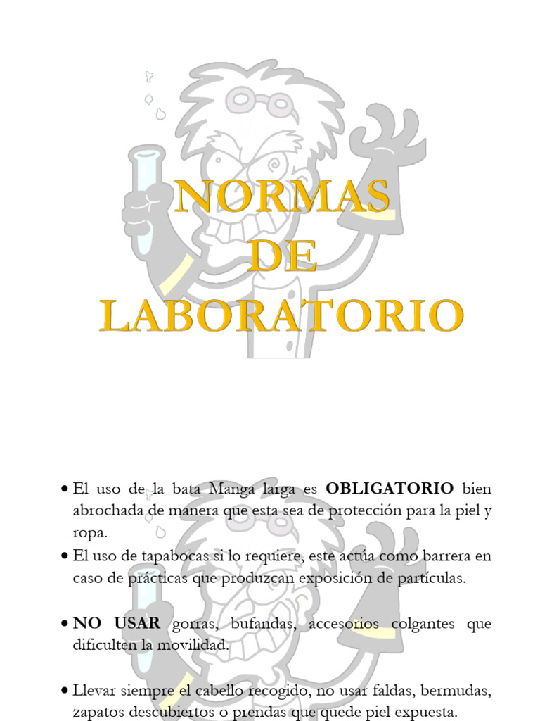 Normas de Laboratorio 2 | PDF