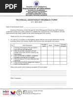 Technical Assistance Feedback Form | PDF