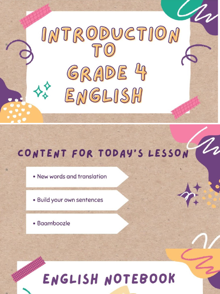 Introduction Grade 4 | PDF
