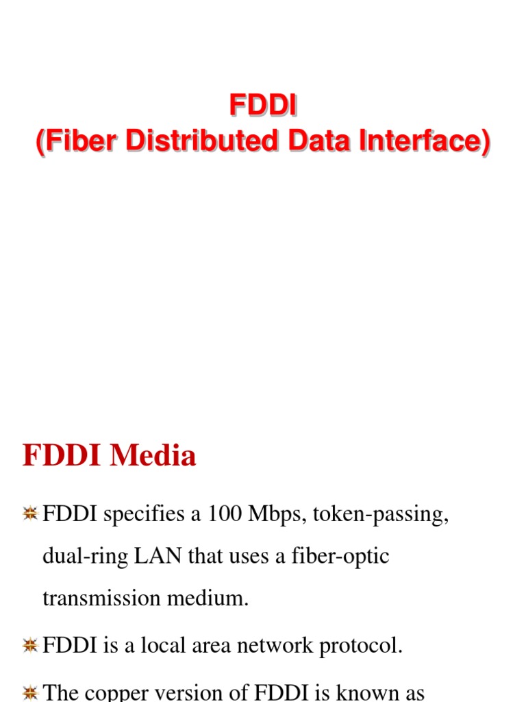 An Overview of the Fiber Distributed Data Interface (FDDI) Protocol ...
