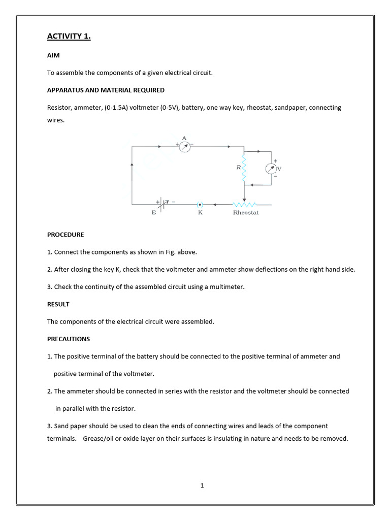 Physics Practical Activities | PDF