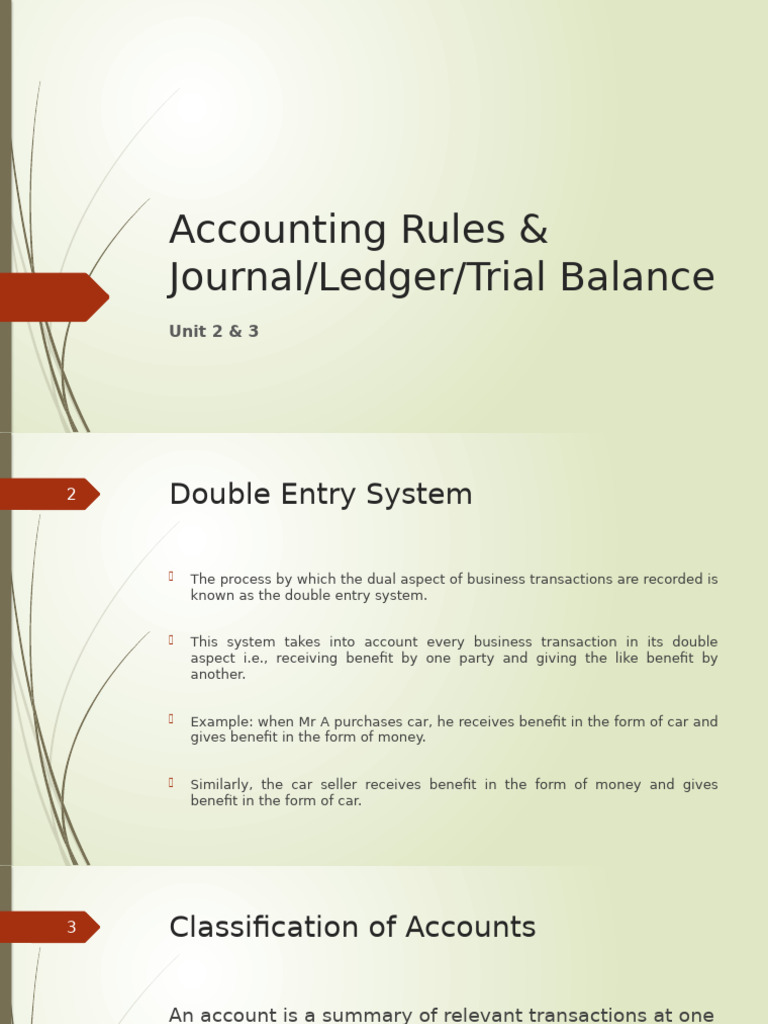 Accounting Rules | PDF