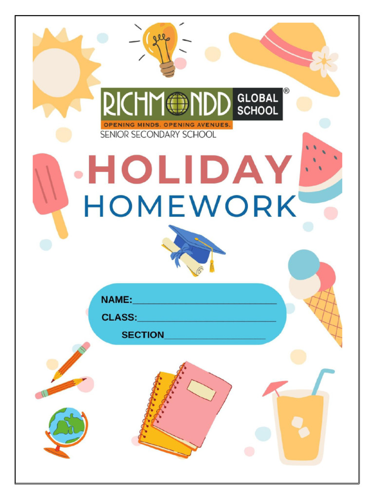 Class XI Science Holiday Homework | PDF
