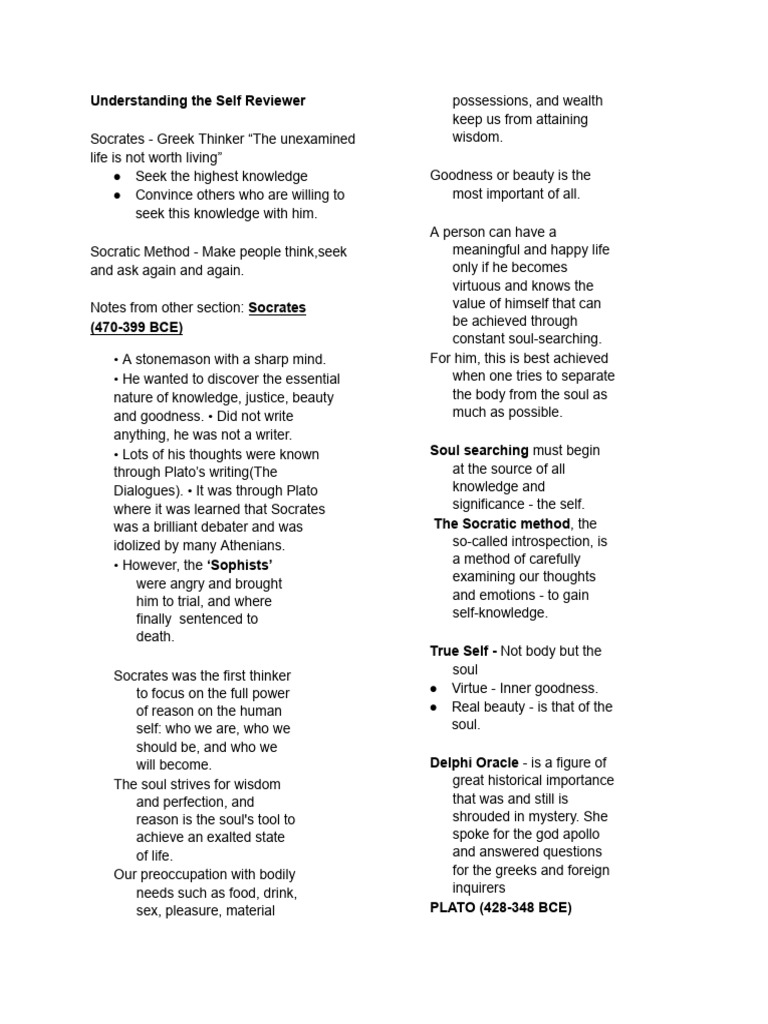 Understanding The Self Reviewer | PDF