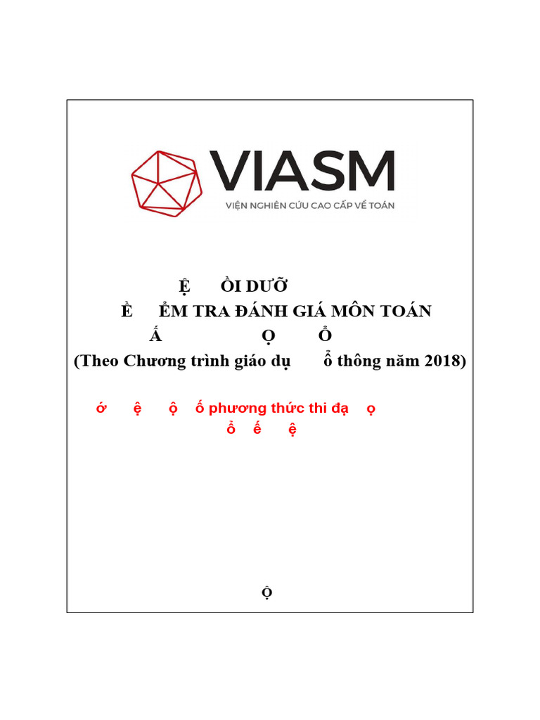 (VIASM - HNUE) Ä Á Thi CT Má I 2025 | PDF