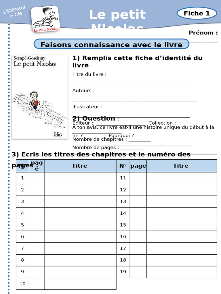 Le Petit Nicolas | PDF