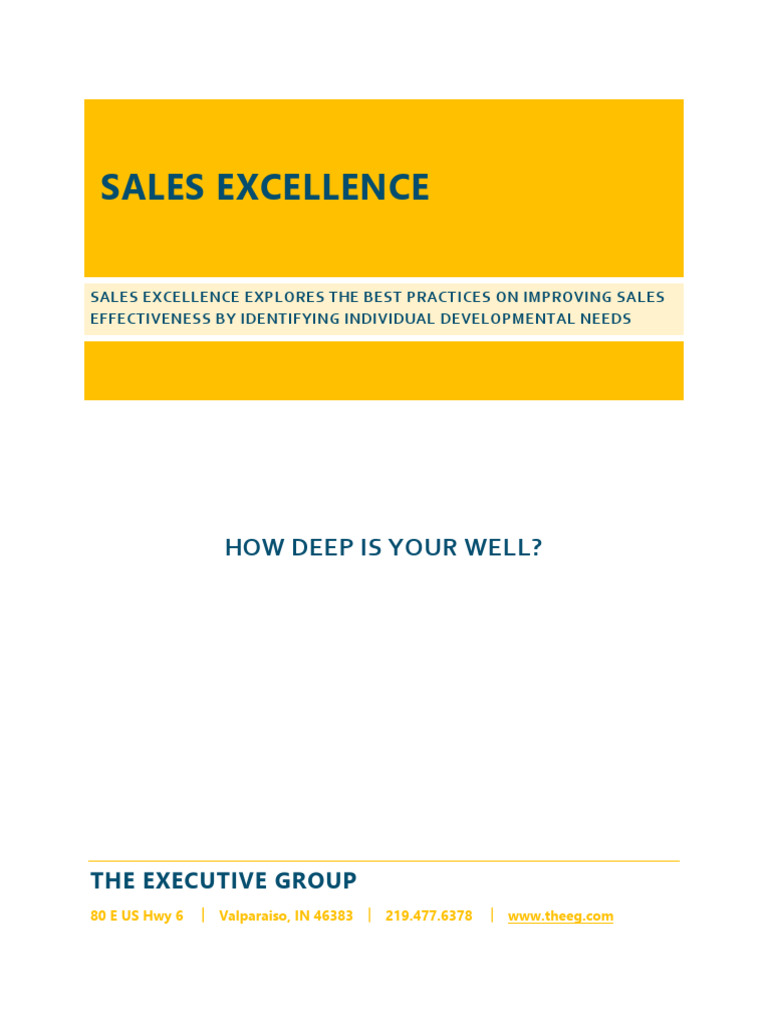 How Deep Is Your Well | PDF