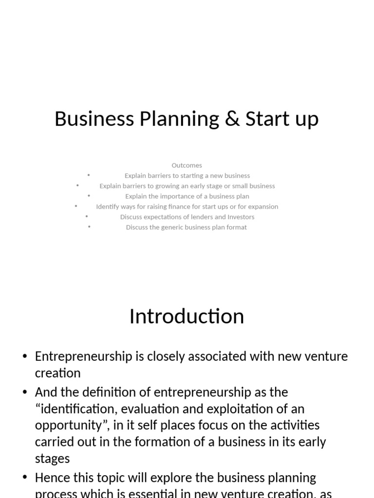 Business Planning & Start Up | PDF | Entrepreneurship | Balance Sheet