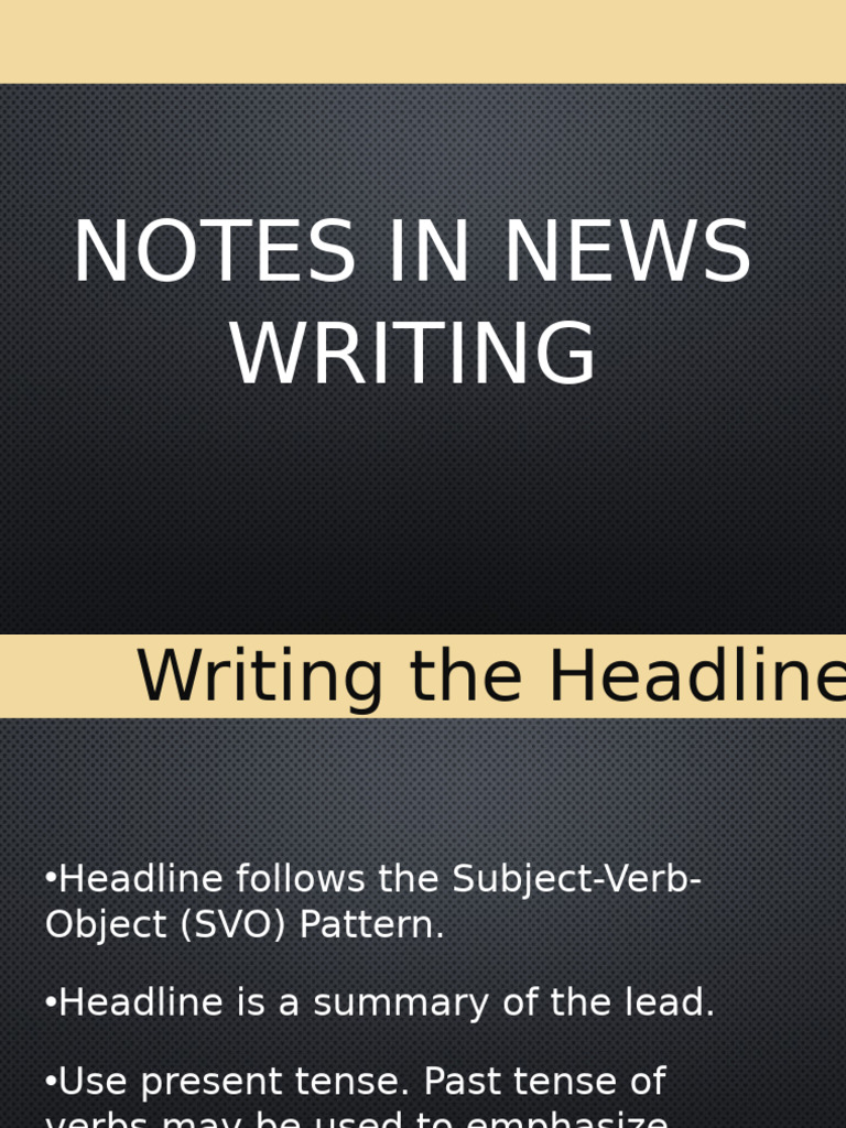 News Writing | PDF