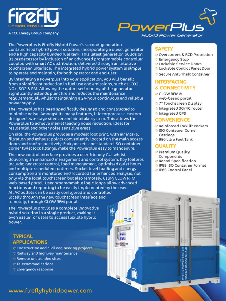 Firefly Powerplus Brochure Q3 2019 | PDF