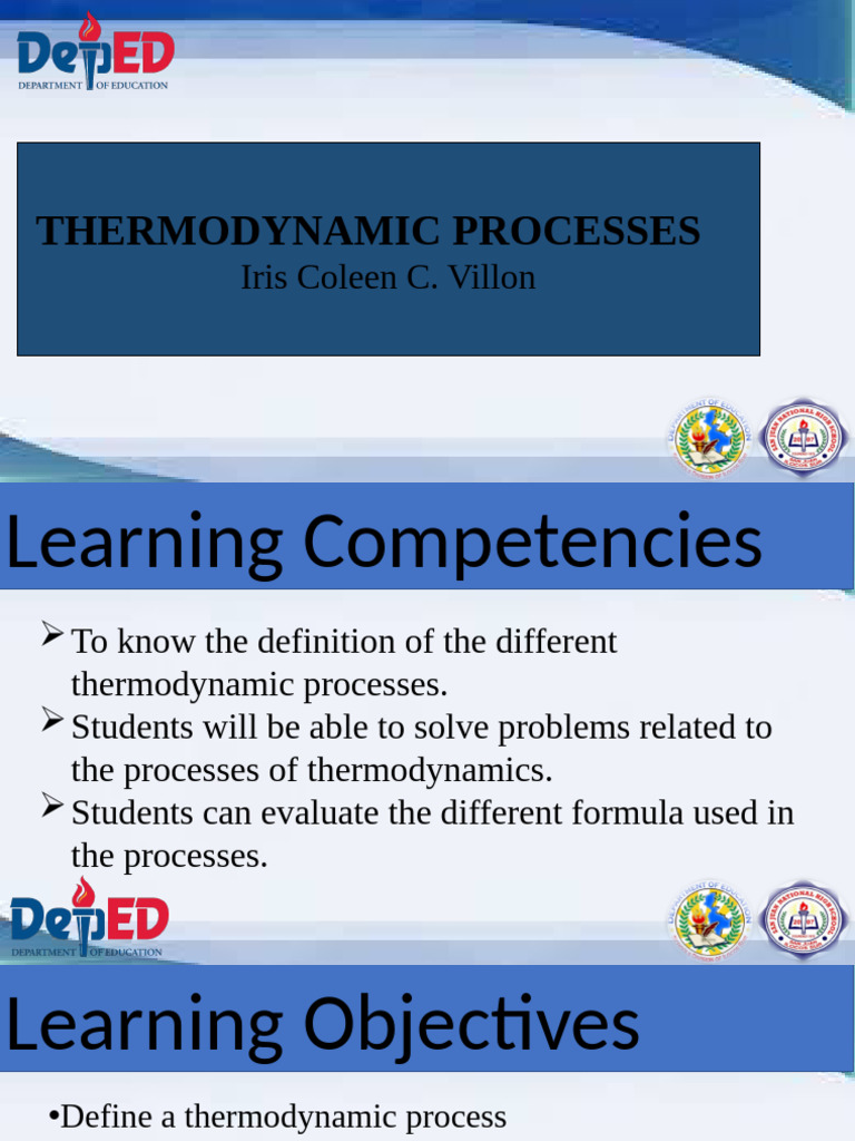 Thermodynamic Processes | PDF | Gases | Science & Mathematics