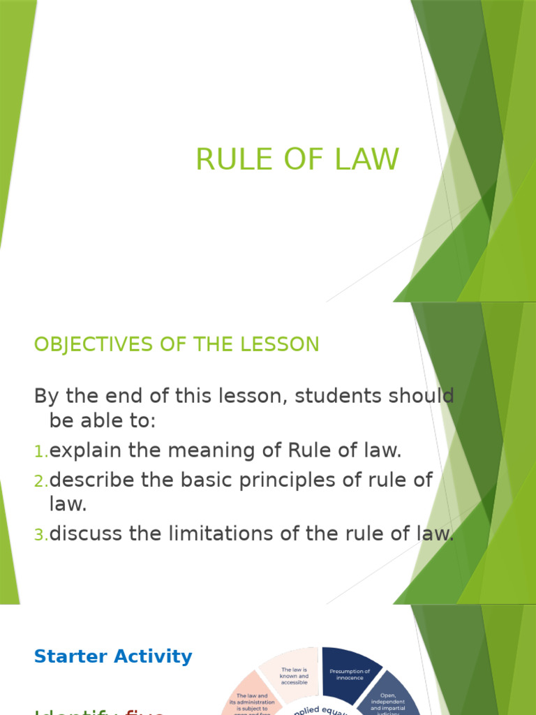 RULE OF LAW | PDF