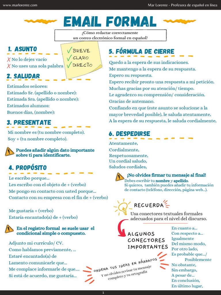 Guía Email Formal e Informal | PDF