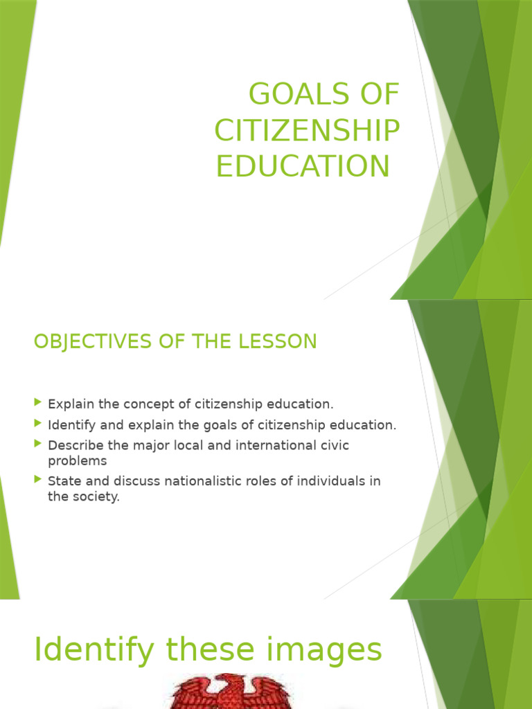 Goals of Citizenship Education | PDF