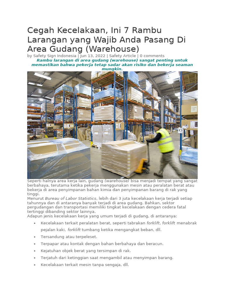 7 Rambu Larangan | PDF