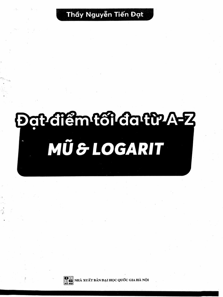 Dat Diem Toi Da Mu Logarit | PDF
