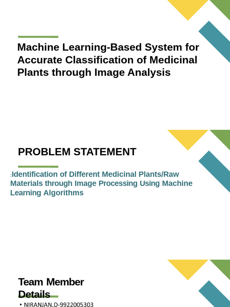 Machine Learning-Based System For Accurate Classification of Medicinal ... Machine Learning-Based System For Accurate Classification of Medicinal ...