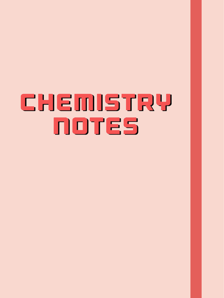 Chem p4 Notes | PDF