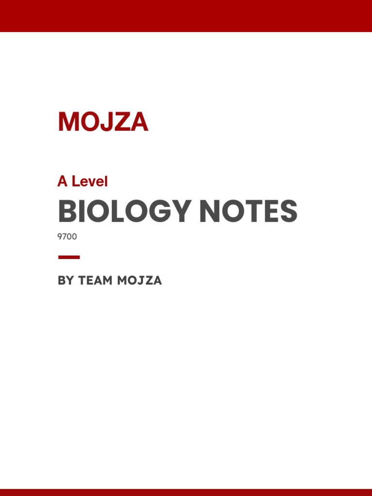 AS Biology Notes Final 1 | PDF