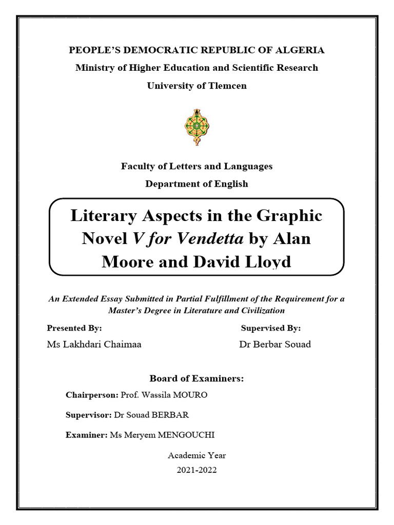 Literary Aspects in The Graphic Novel V | PDF