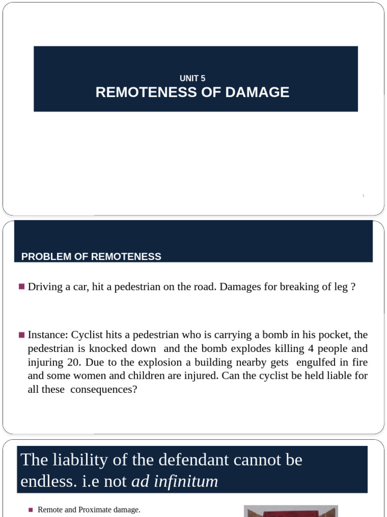 Remoteness of Damage | PDF