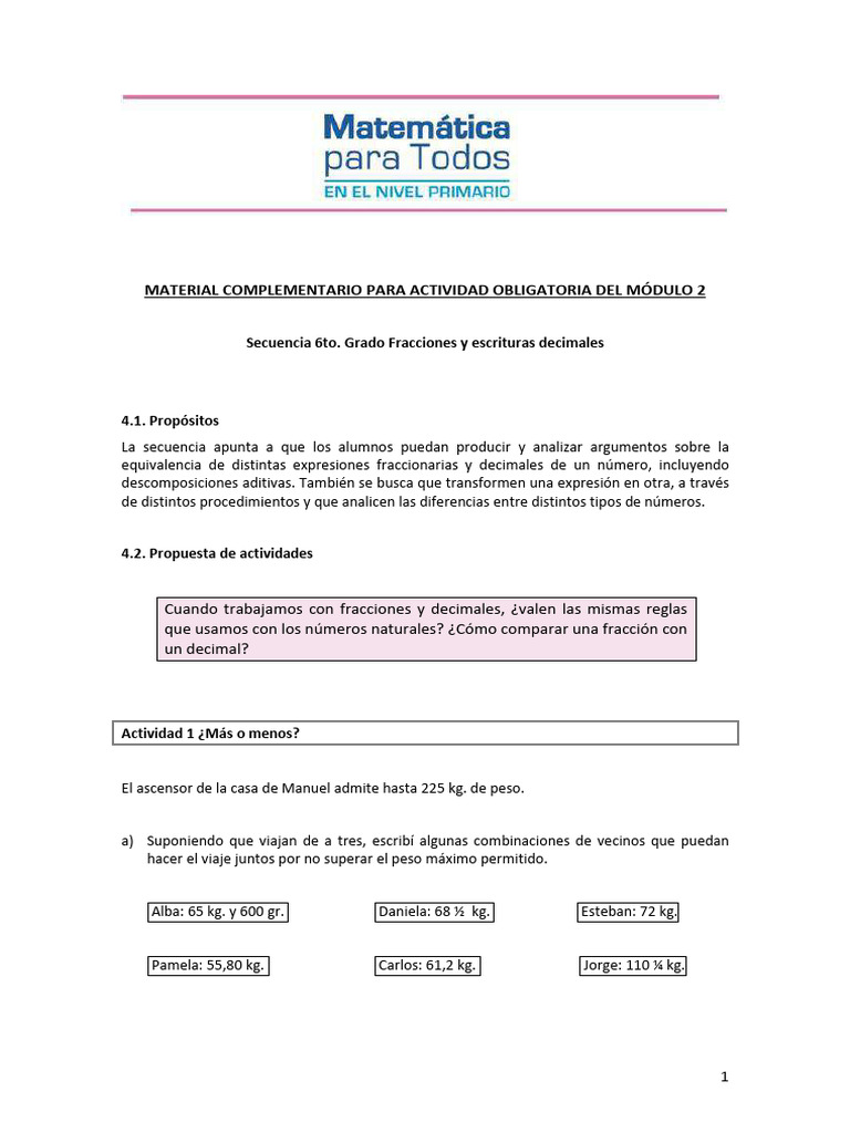 Material Complementario para Actividad Obligatoria Del Módulo 2 | PDF
