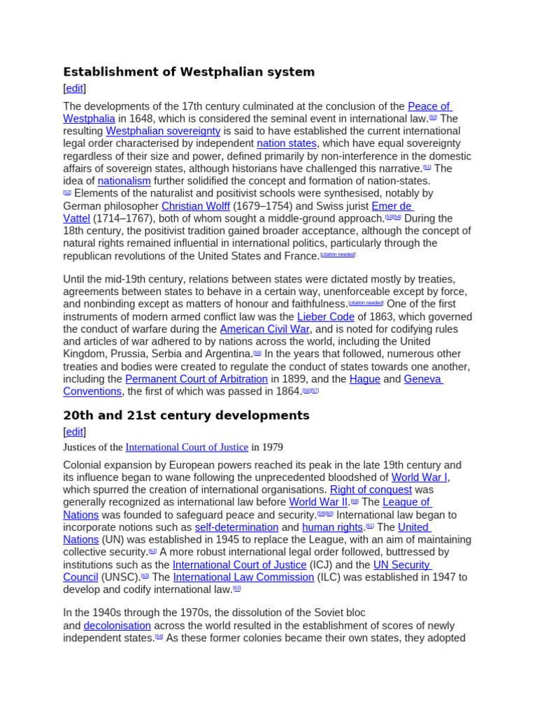 Establishment of Westphalian System | PDF